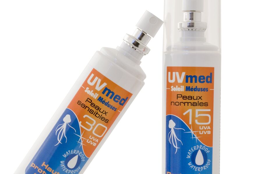 Une crème anti-UV et anti-méduses
