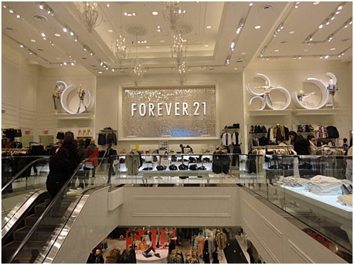Forever 21 : un magasin et un lieu étonnant