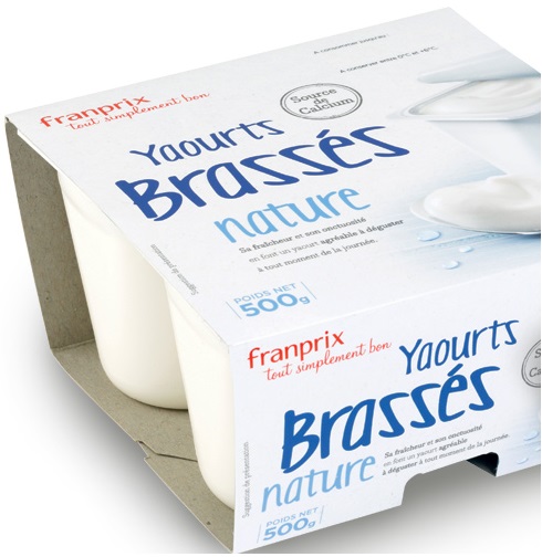 Yaourts brassés nature, au lait entier de Franprix de Franprix