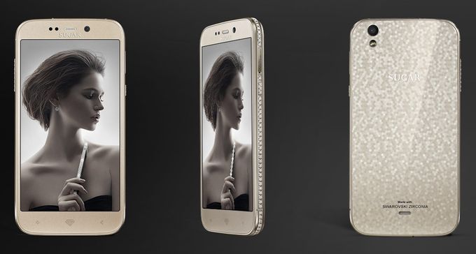 SugarPhone, un smartphone haut de gamme serti de diamants Swarovski de ...