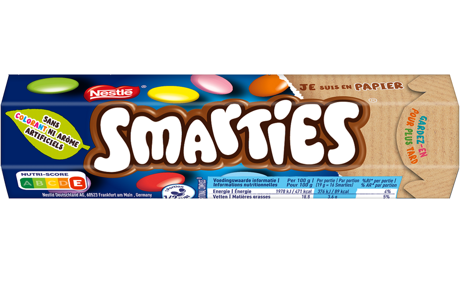 Smarties bascule sur un packaging plus durable
