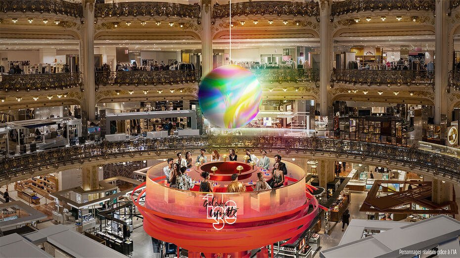 Les Galeries Lafayette mettent en scène leurs 130 ans en magasin
