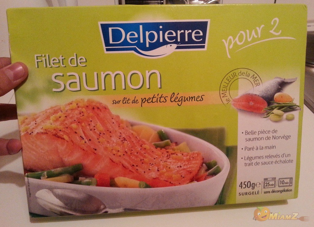 Filet de saumon & petits légumes de Delpierre