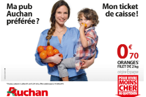 Auchan lance sa nouvelle campagne de pub