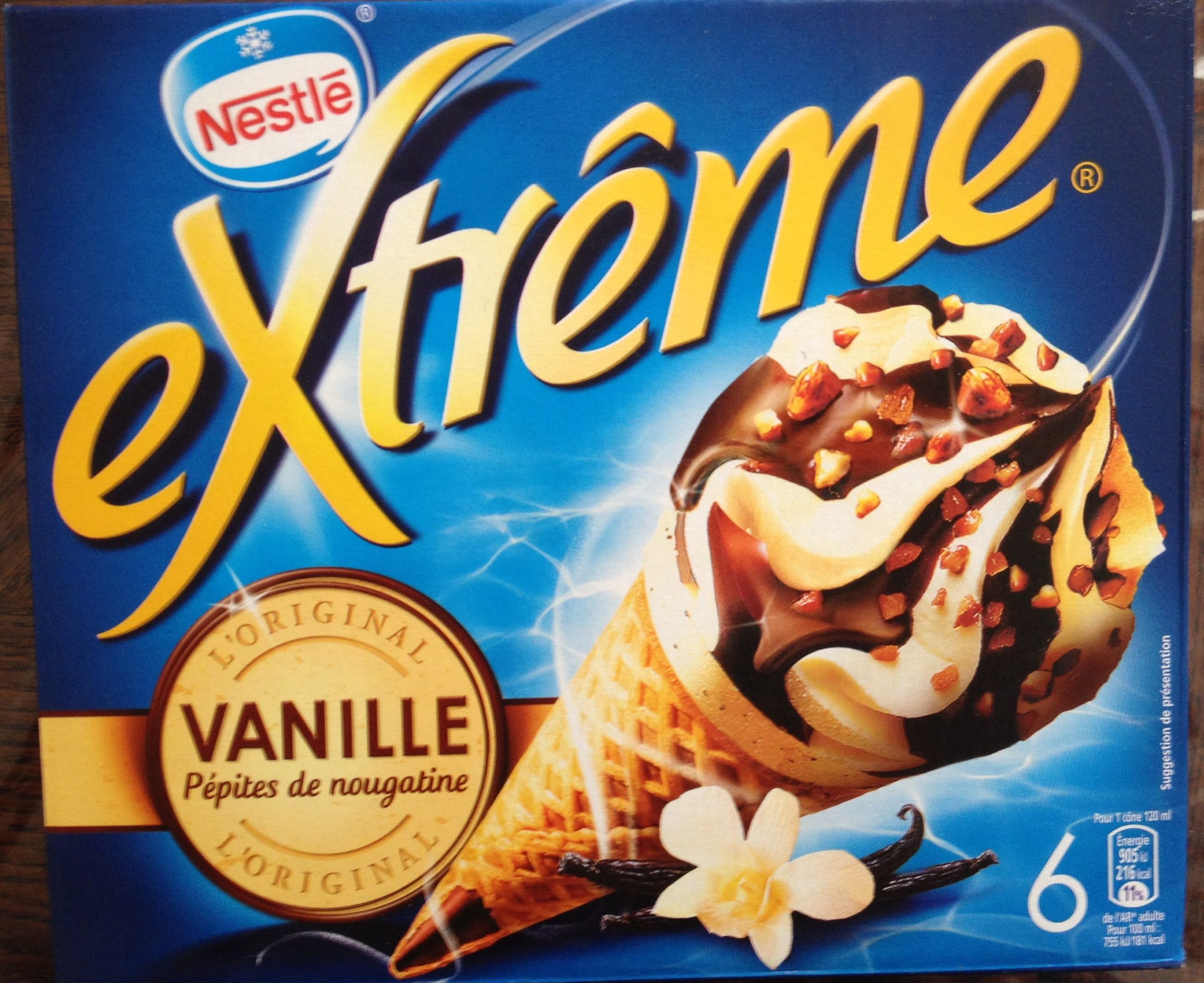 Extrême original vanille pepites de nougatine Nestlé de Extreme