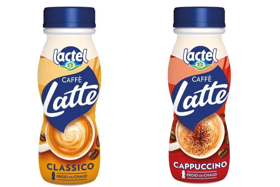 Les bouteilles Caffè Latte de Lactel retirent leur bouchon